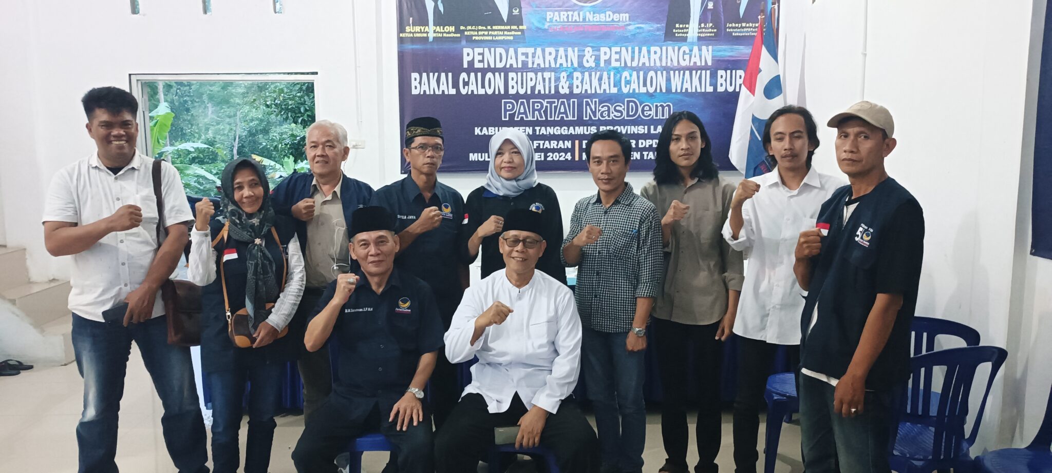 Hi.Samsul Hadi Kembalikan Berkas Bakal Calon Bupati Tanggamus Ke DPD NasDem Tanggamus ...